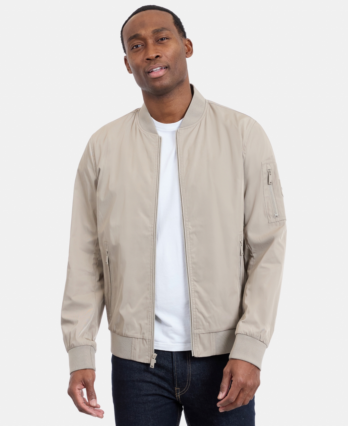 Click here for Calvin Klein Mens Memory Flight Bomber Jacket - Vi... prices