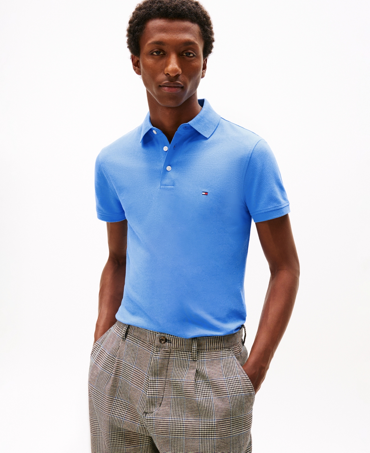 Click here for Tommy Hilfiger Mens 1985 Slim Fit Polo Shirt - Blu... prices