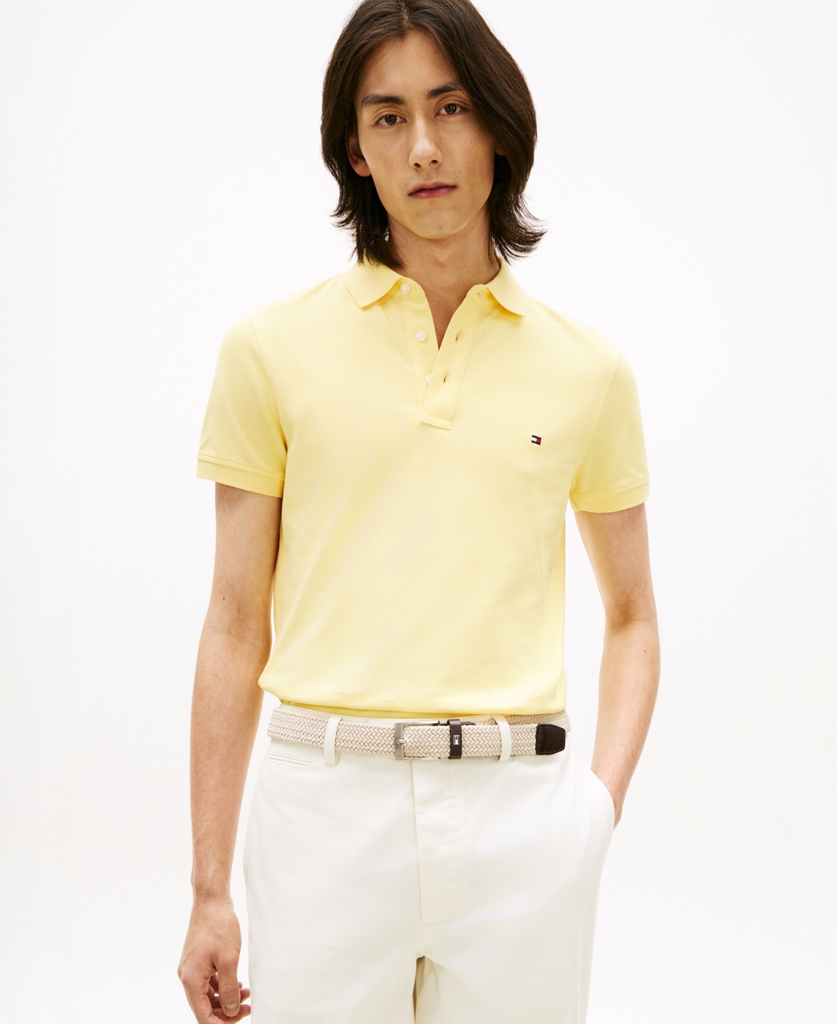 Click here for Tommy Hilfiger Mens 1985 Slim Fit Polo Shirt - Cit... prices