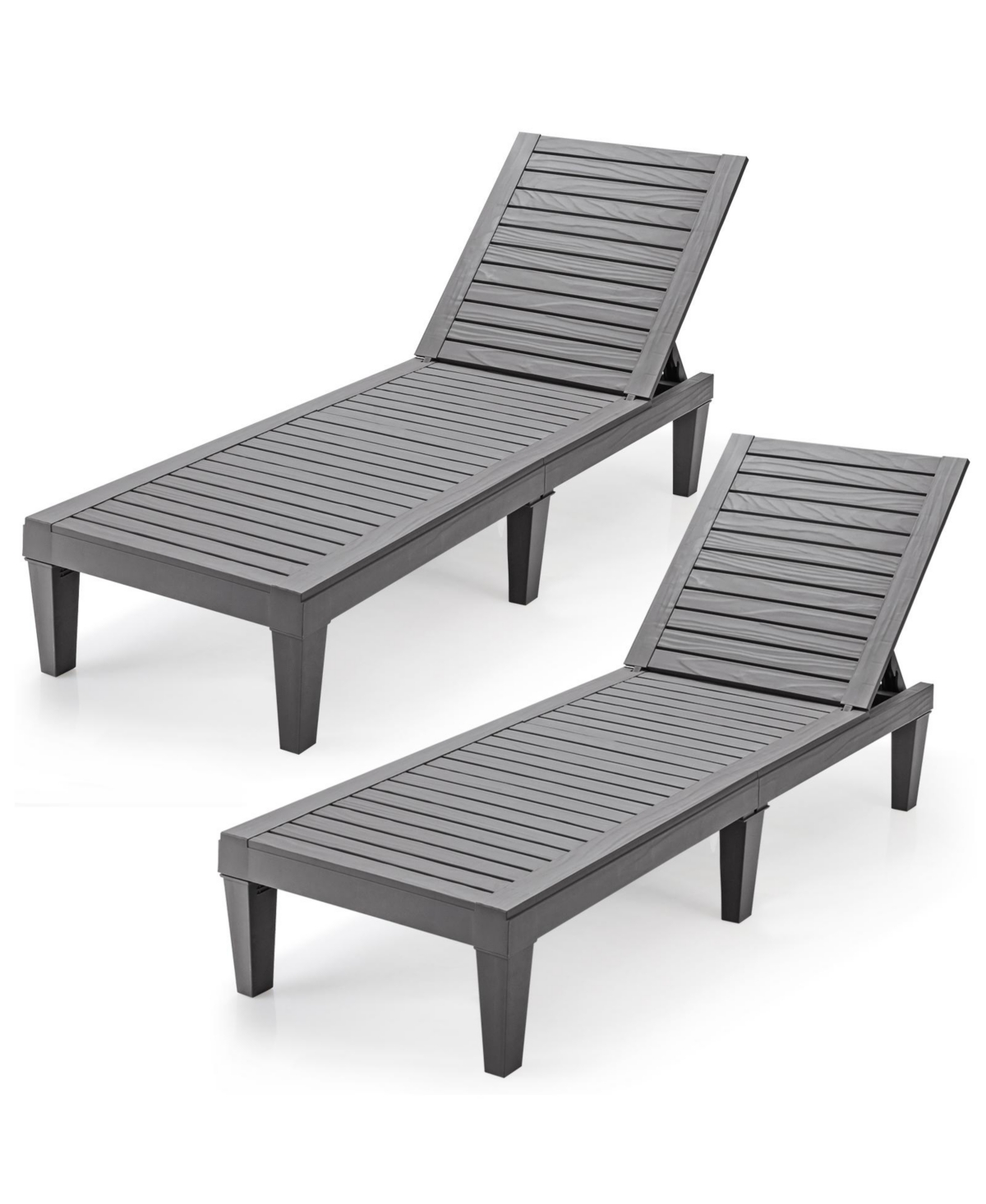 Click here for Gymax Patiojoy 2 Pcs Lounge Chair Chaise Recliner... prices