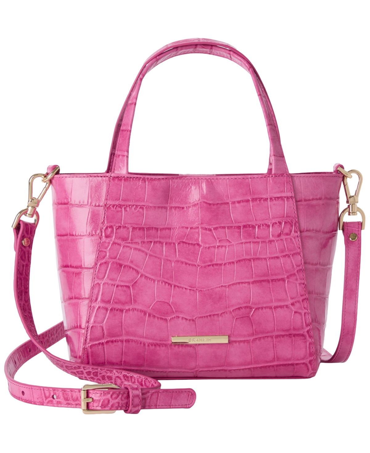 Click here for Brahmin Small Mona Alba Small Tote Bag - Pink prices