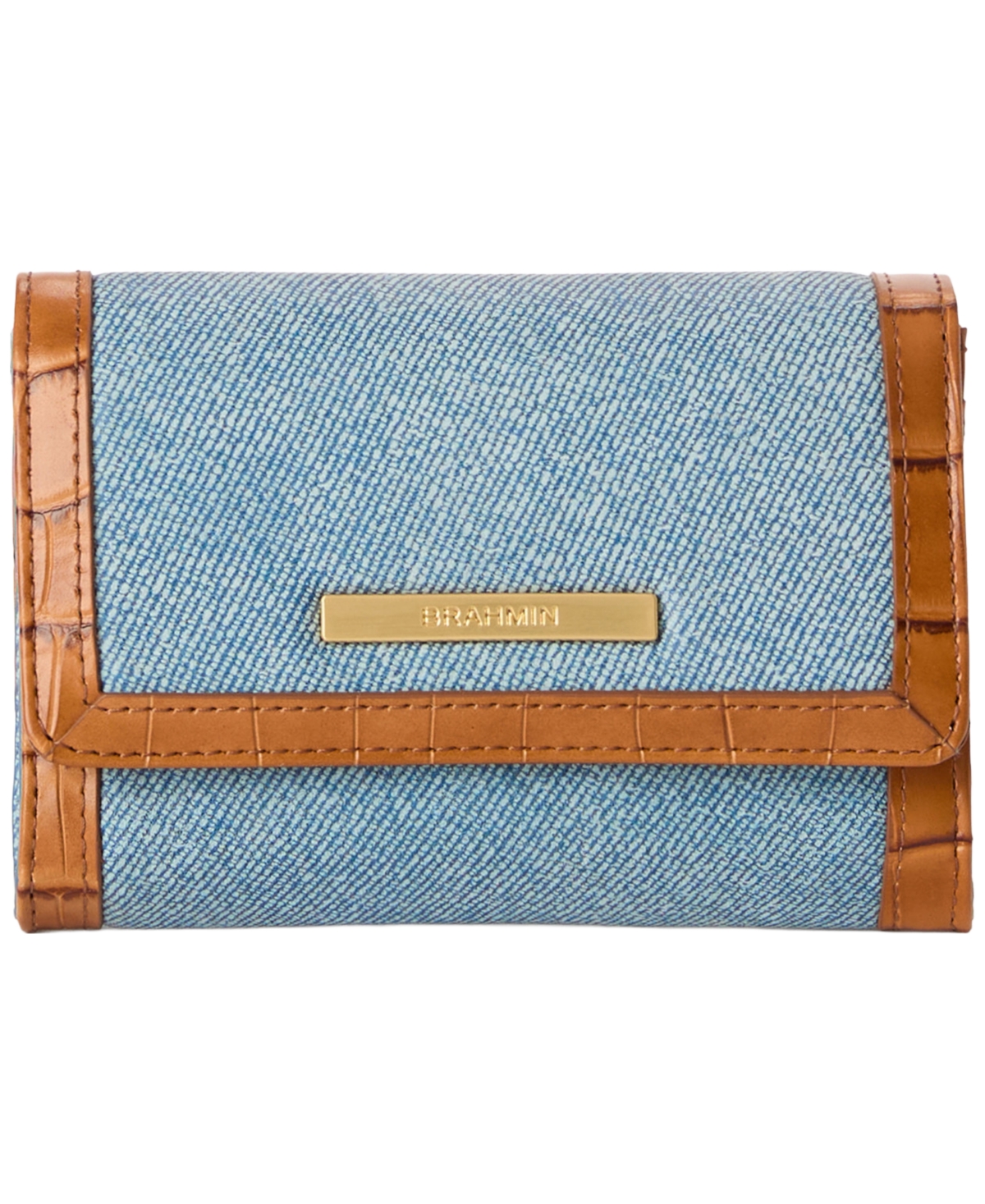 Click here for Brahmin Kerra Alden Road Leather Mini Wallet - Den... prices