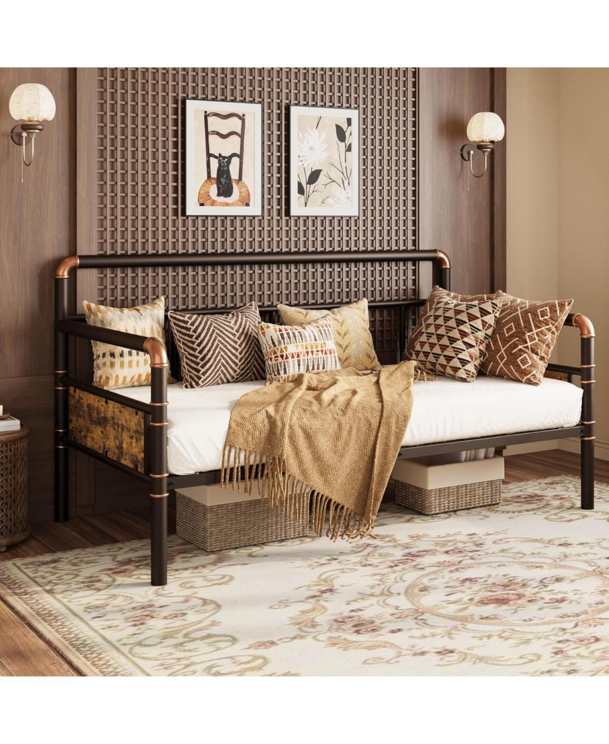 Click here for gaomon Metal Heavy Duty Twin Daybed Frame prices