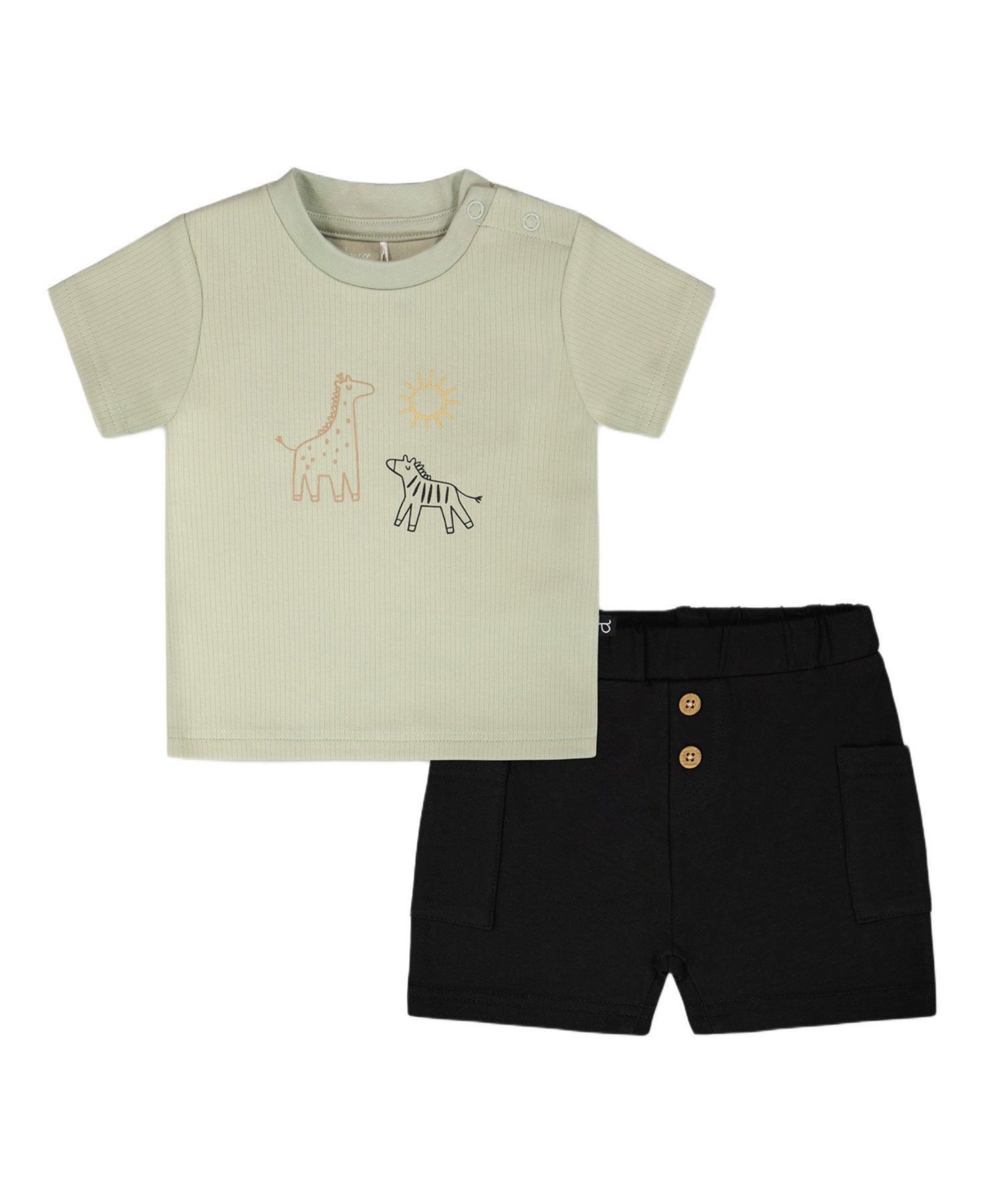 Click here for Deux par Deux Baby Boys Cotton Rib Jersey T-Shirt... prices