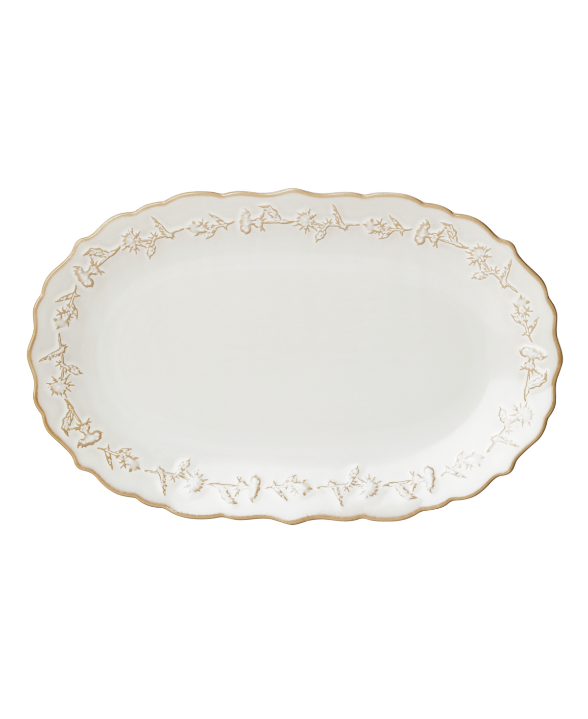 Click here for Lenox Homespun Hors DOeuvre Tray - White prices