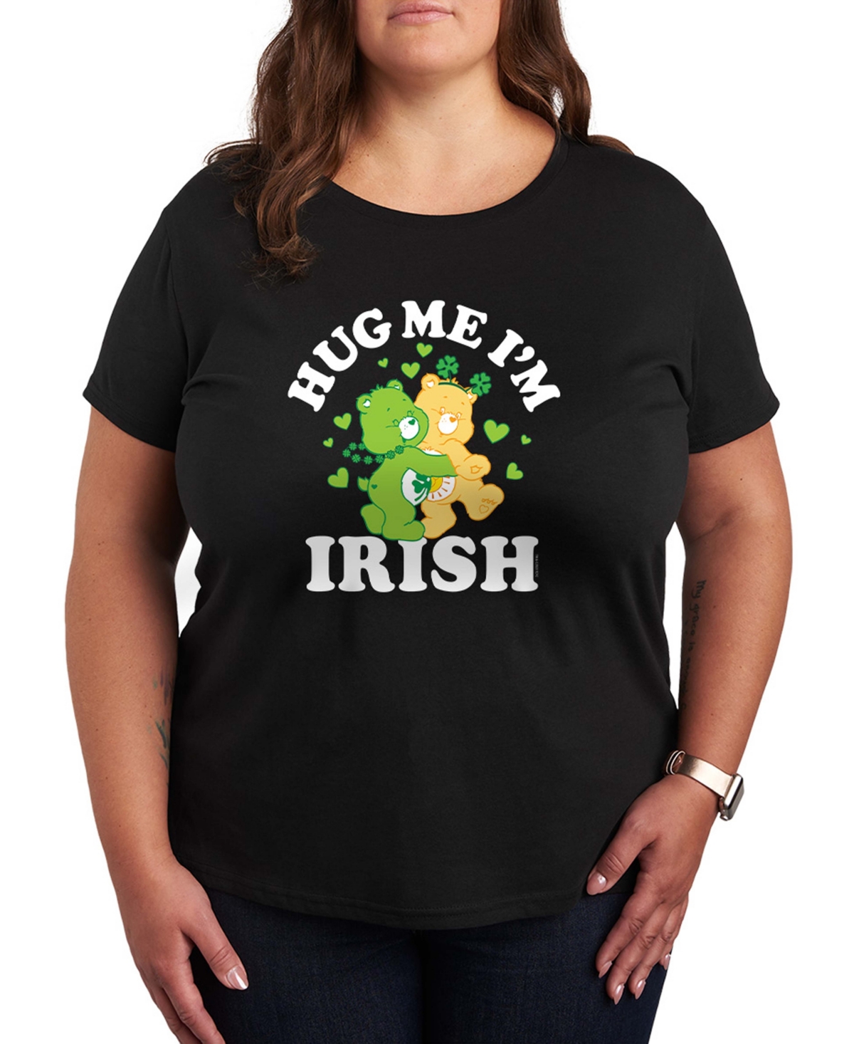 Click here for Hybrid Apparel Plus Size Hug Me Im Irish Short-Sle... prices