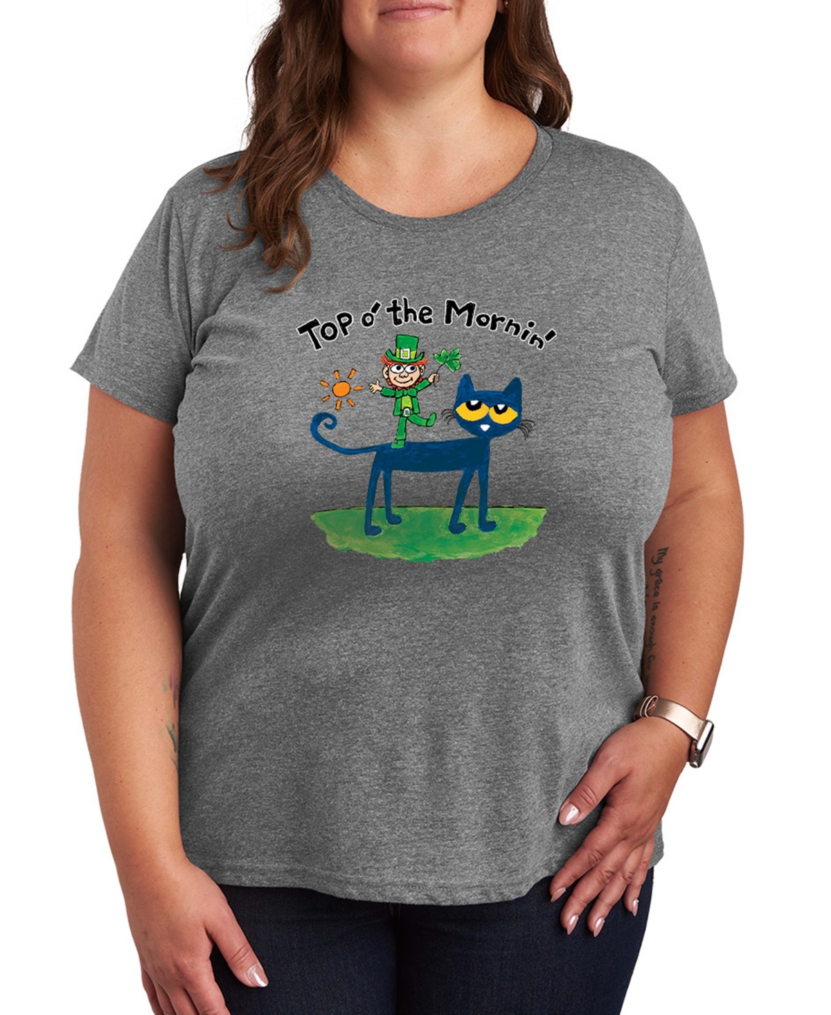Click here for Hybrid Apparel Plus Size Pete The Cat St. Patricks... prices