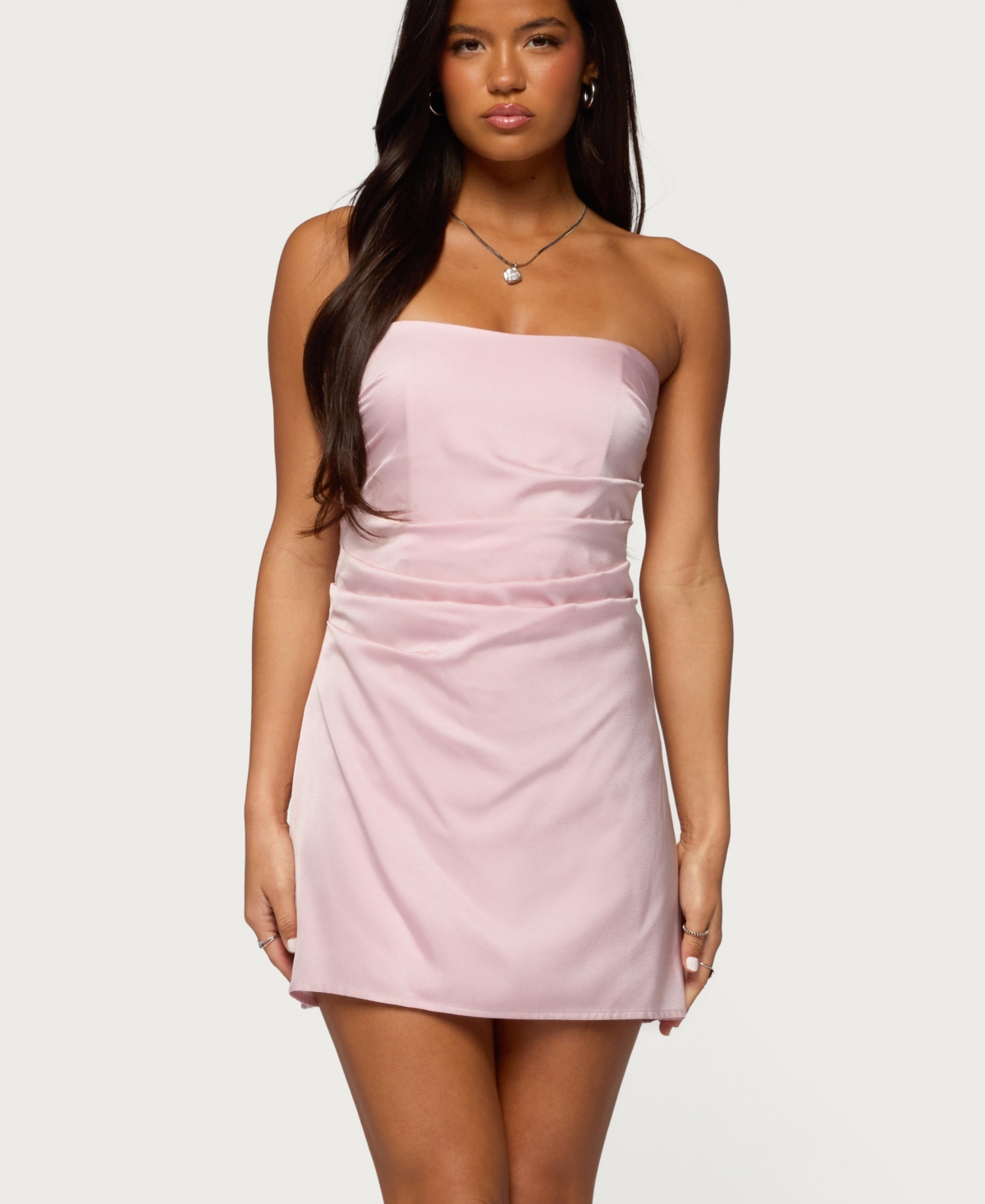 Click here for Edikted Womens Valeriah Strapless Mini Dress - Pin... prices