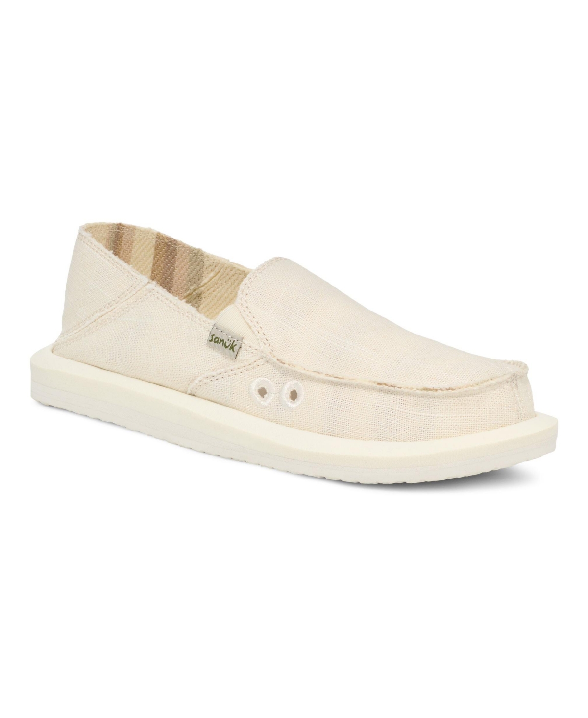 Click here for Sanuk Womens Donna Hemp Loafers - White prices