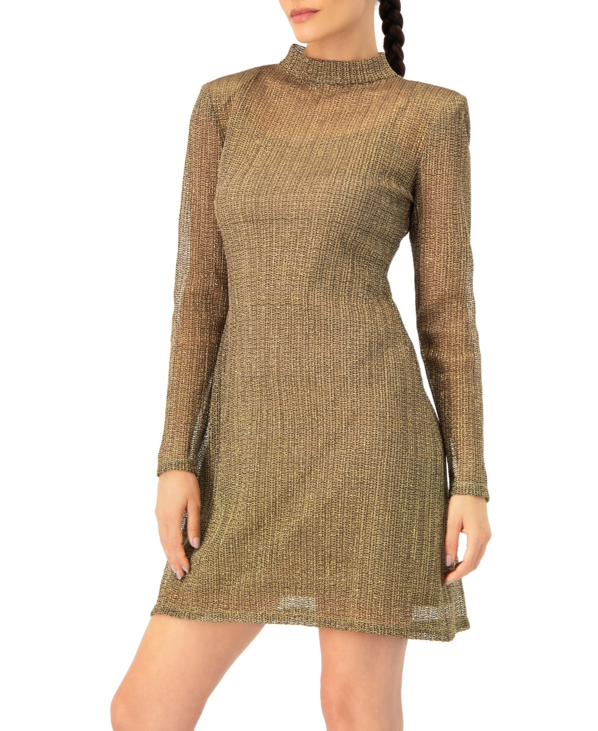 Click here for Ivonne Womens Short A-Line Dress with Long Sleeves... prices