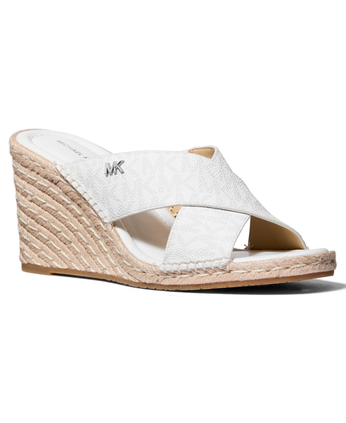 Click here for Michael Kors Womens Kenzie Slip- On Wedge Sandals... prices