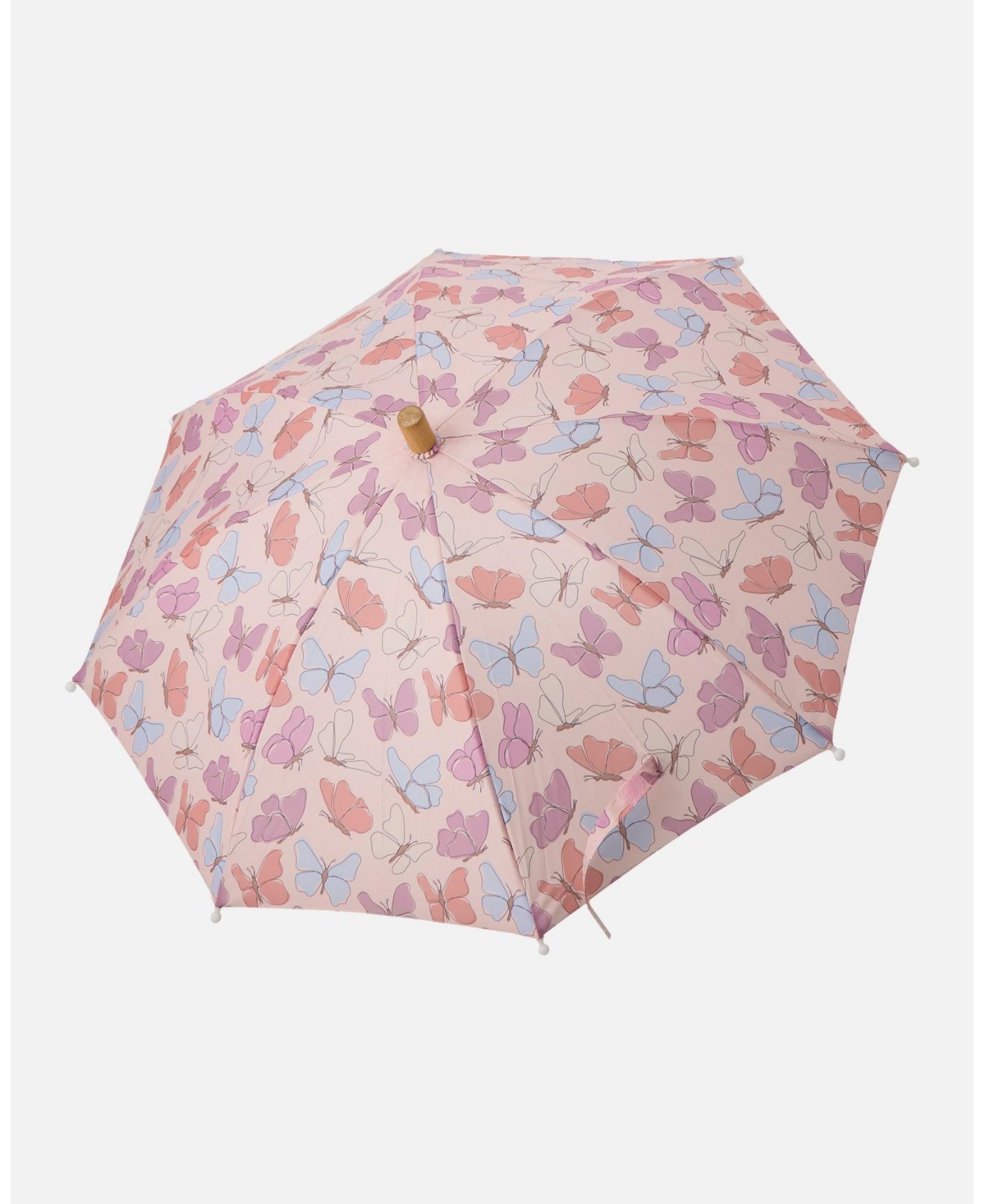 Click here for Deux par Deux Girls Umbrella Butterfly Print - Pin... prices