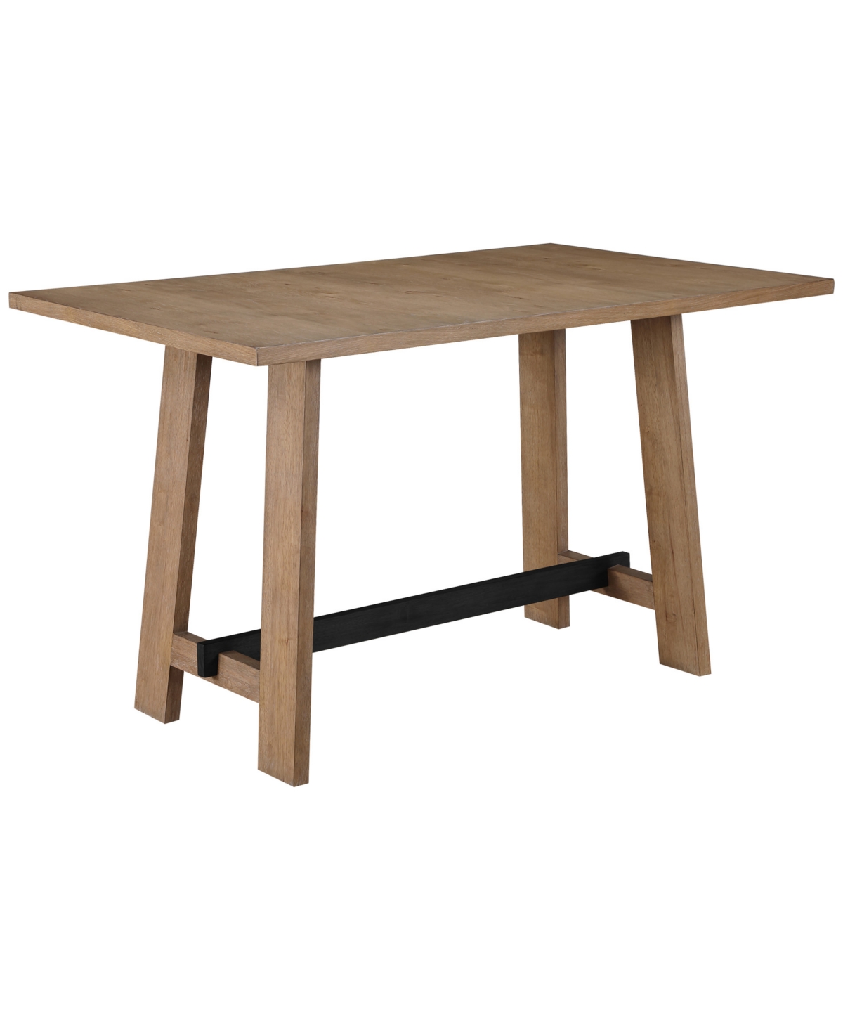 Click here for Macai 35.75 Wood Counter Height Table - Brown  Bla... prices