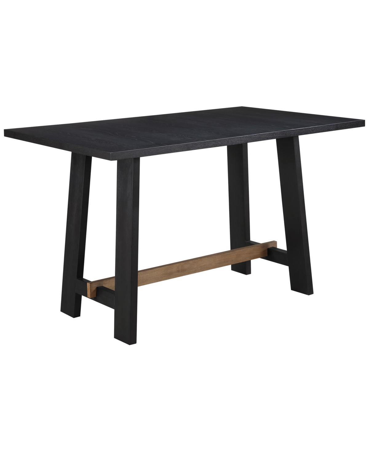 Click here for Macai 35.75 Wood Counter Height Table - Black  Bro... prices