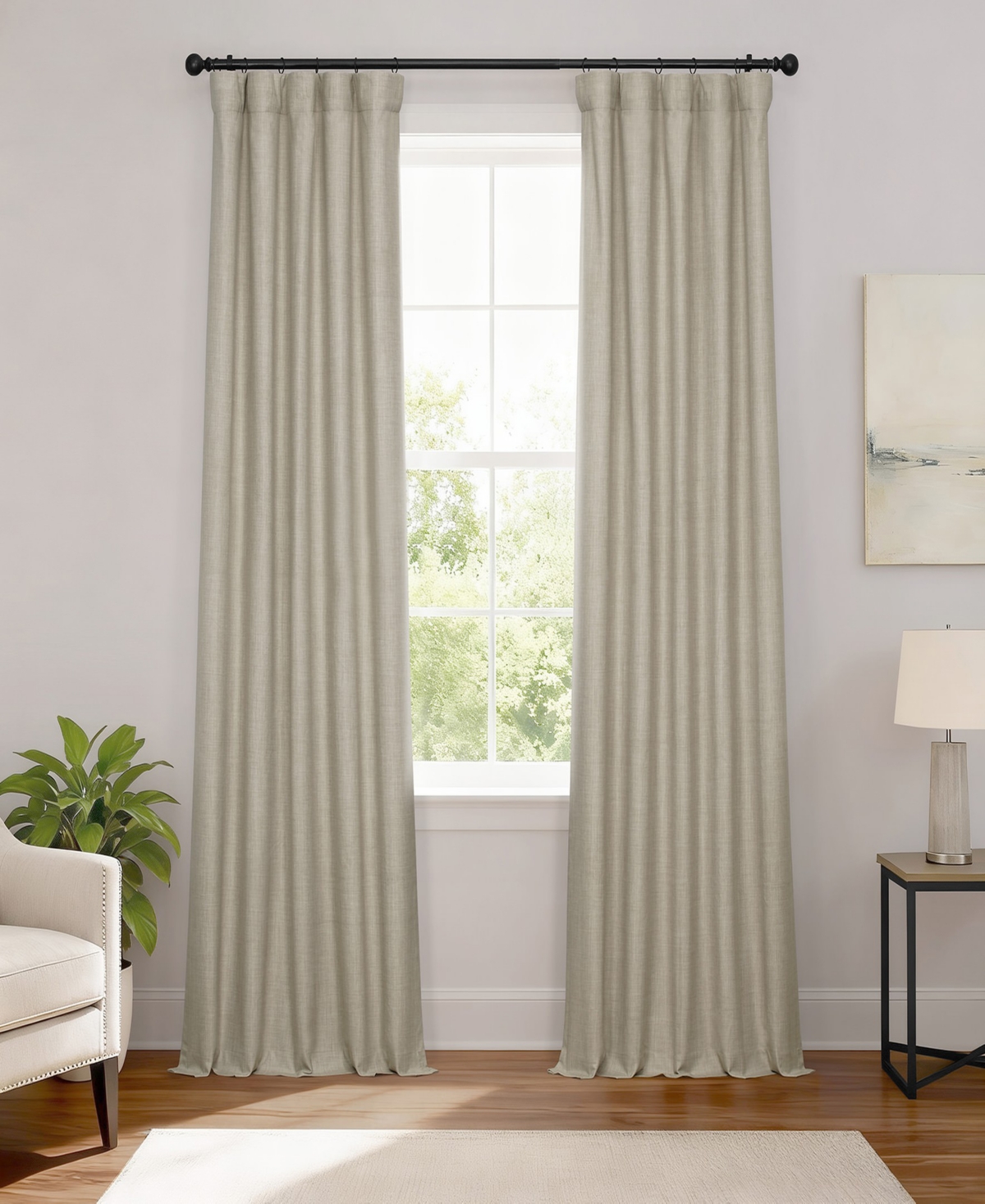 Click here for Half Price Drapes Warm White Performance Linen Hot... prices
