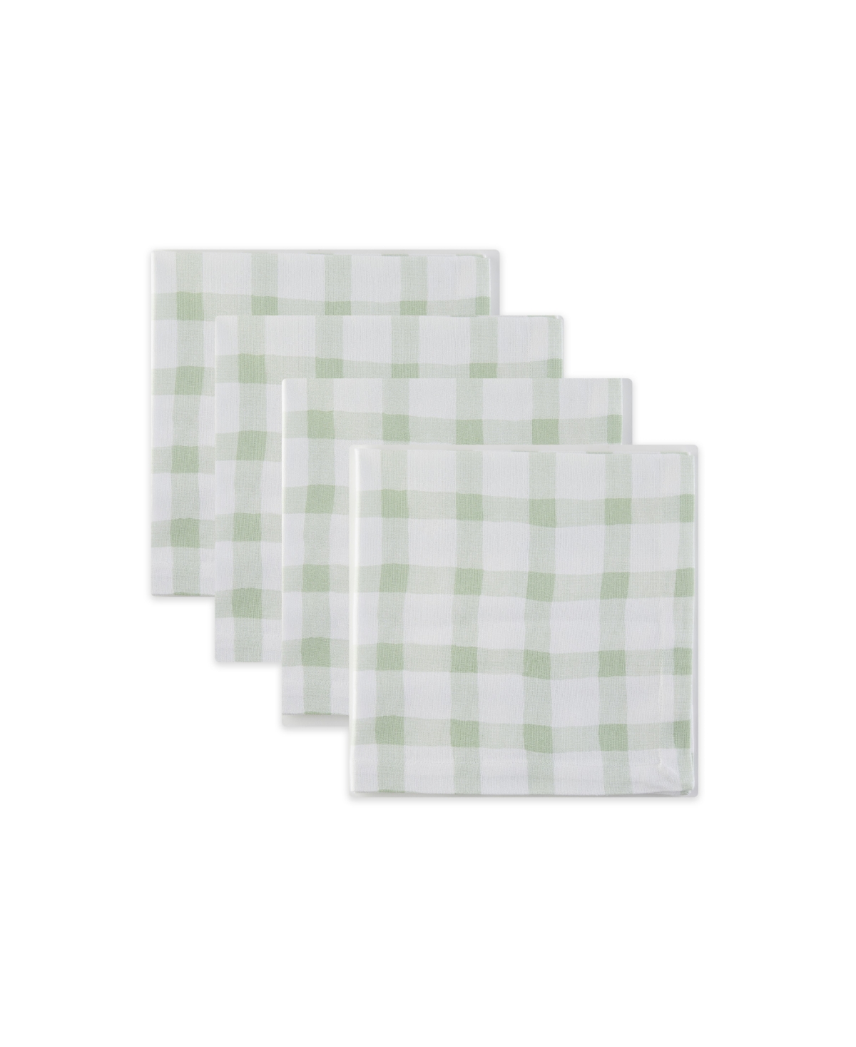 Click here for Tableau Grid Mist Cotton Napkins  Set of 4 - Green prices