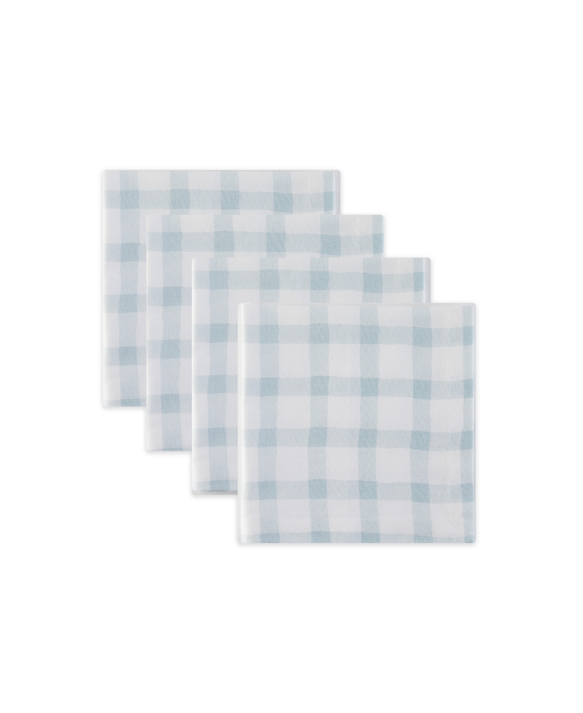 Click here for Tableau Grid Mist Cotton Napkins  Set of 4 - Blue prices