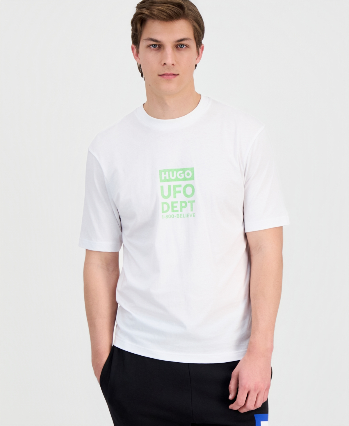 Click here for Hugo Boss Mens Nufotee Graphic T-Shirt - white prices