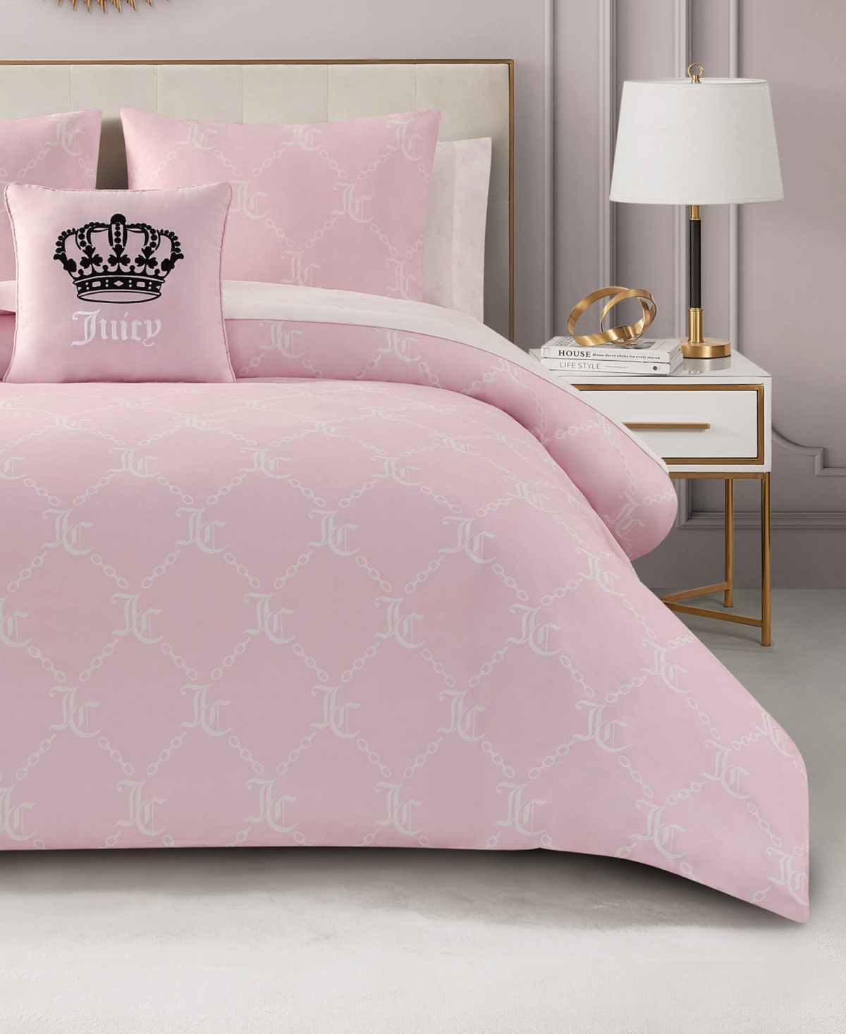 Click here for Juicy Couture Logo Link 8-Pc. Comforter Set  Queen... prices
