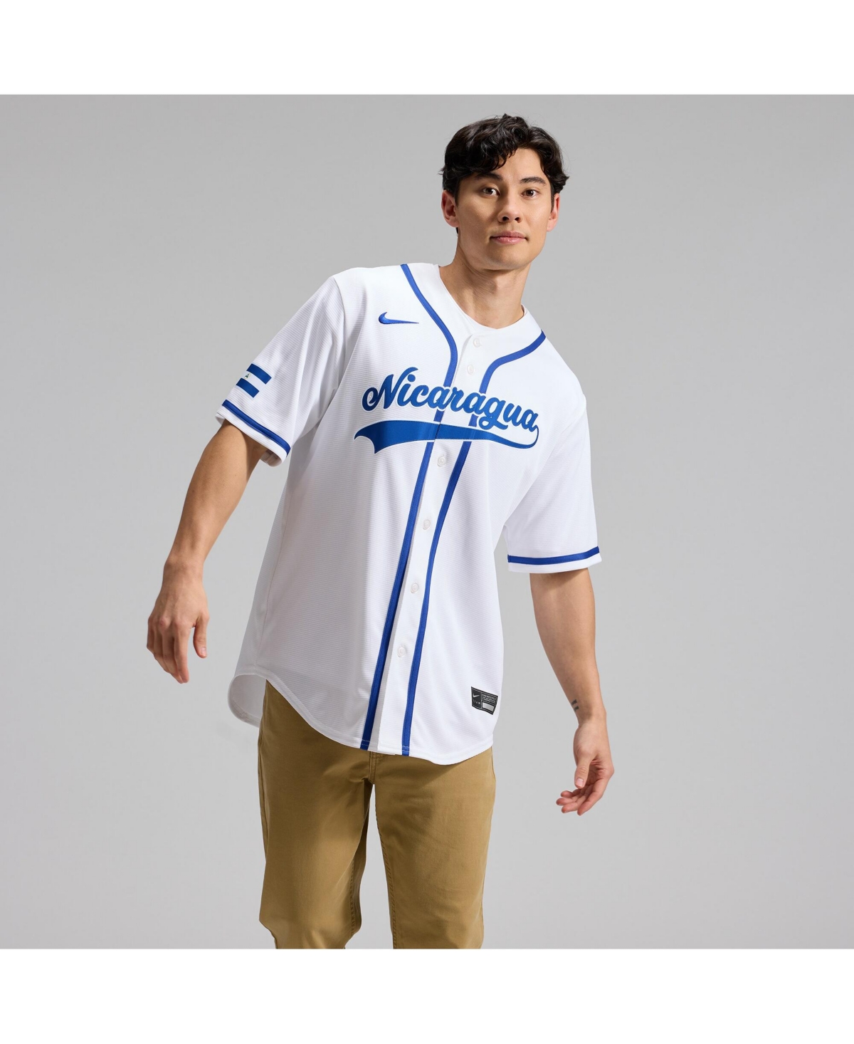 Click here for Nike Mens White Nicaragua Baseball 2026 World Base... prices