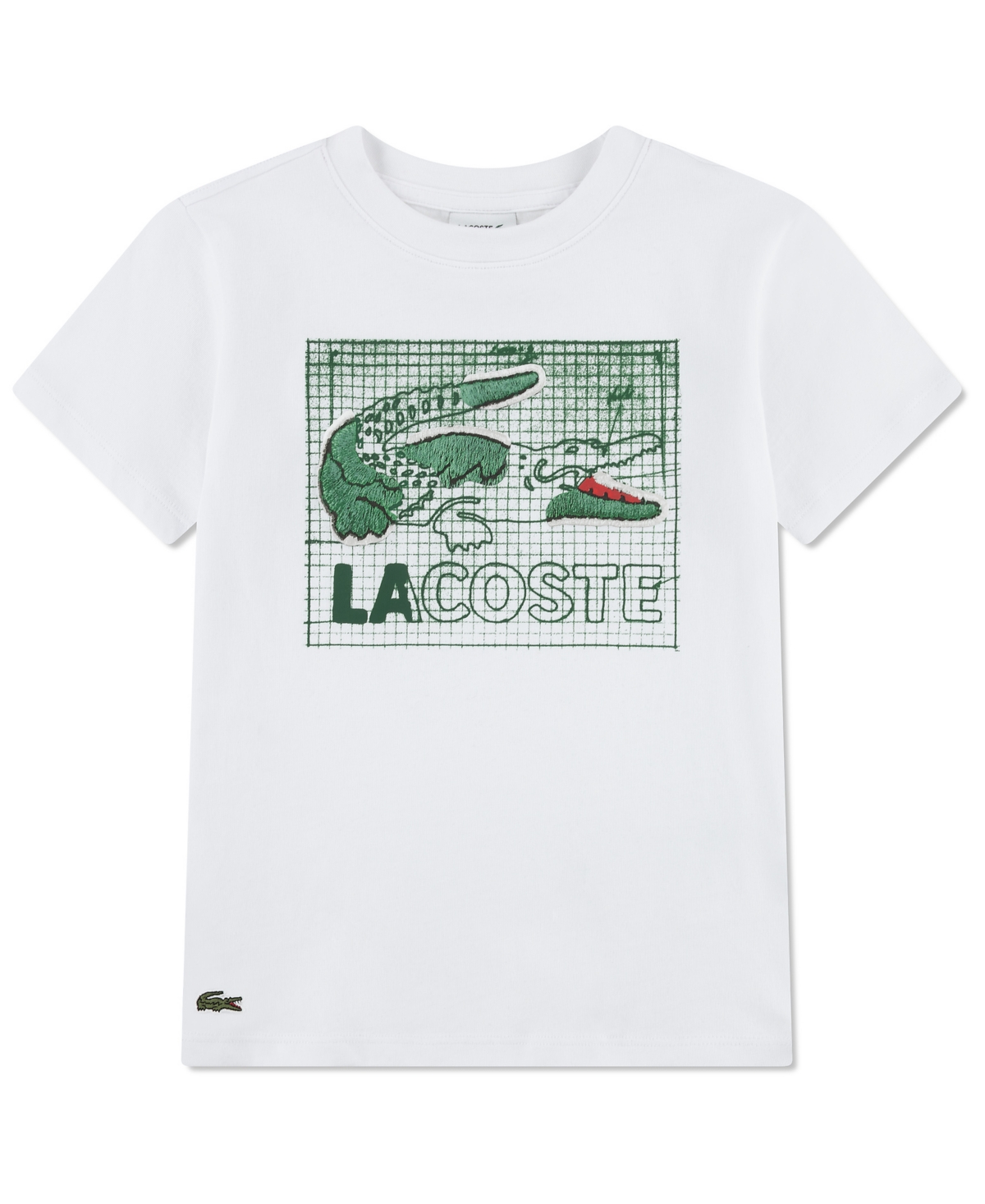 Click here for Lacoste Boys 10-16 Textured Graphic Print Crewneck... prices