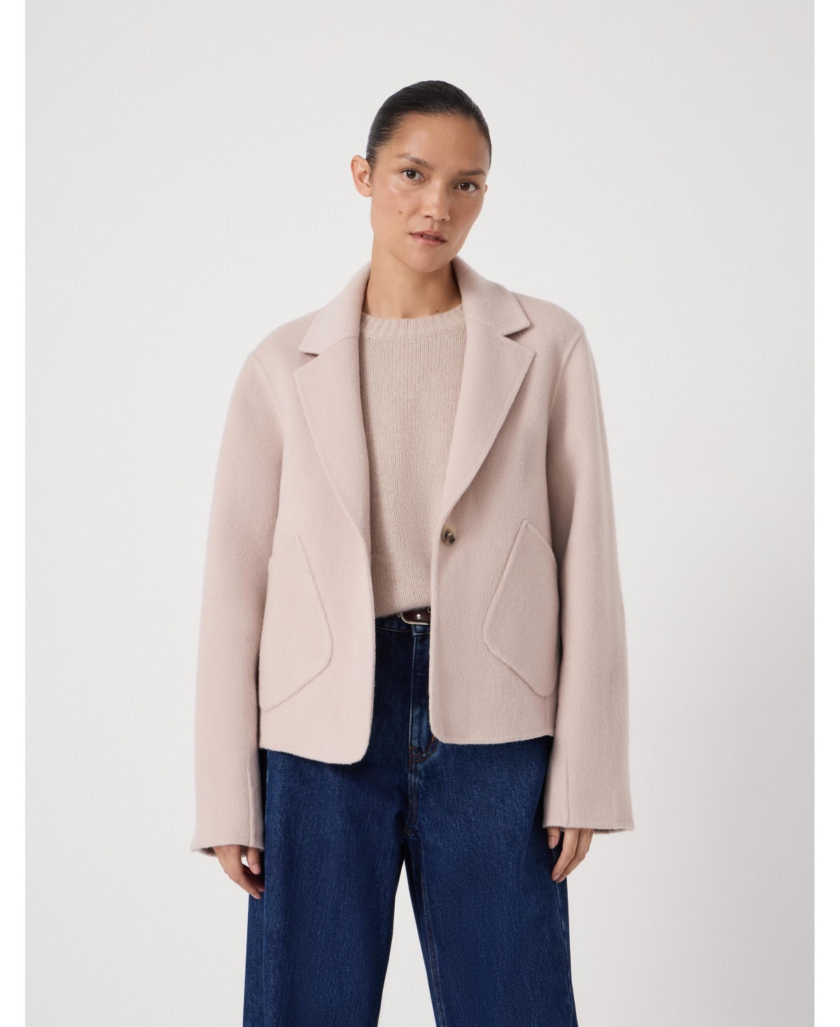 Click here for Hush Womens Mina Pure Wool Double Faced Blazer - P... prices