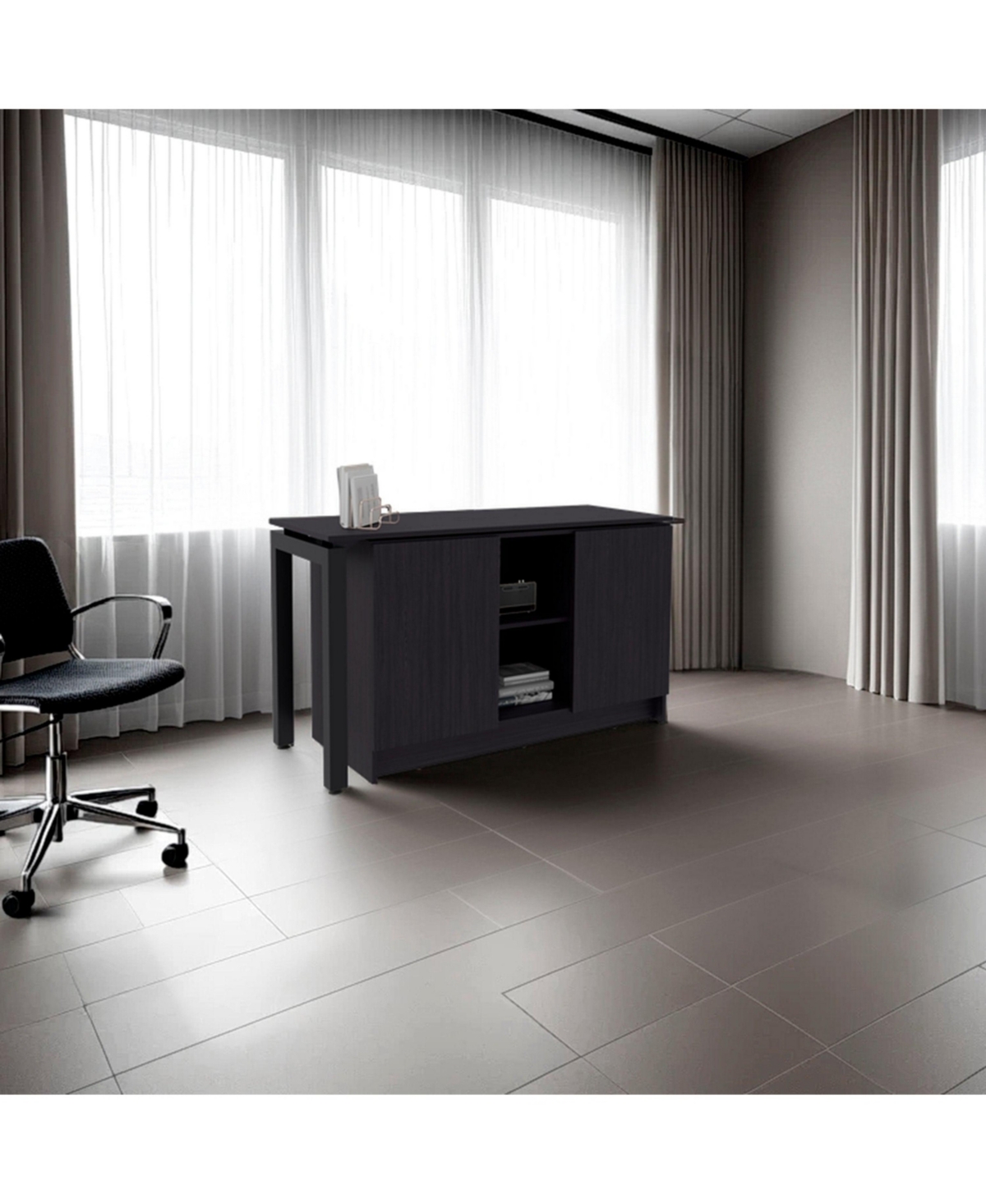 Click here for Fm Furniture Elfrida Desk  Two Open Storage Shelve... prices