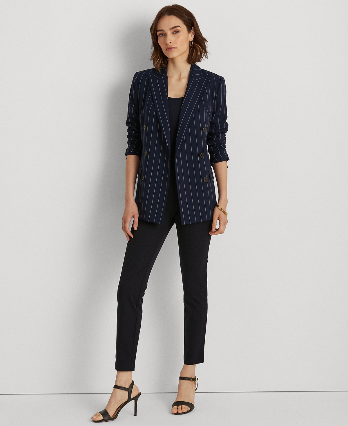 Click here for Lauren Ralph Lauren Petite Skinny Fit Crop Pants -... prices