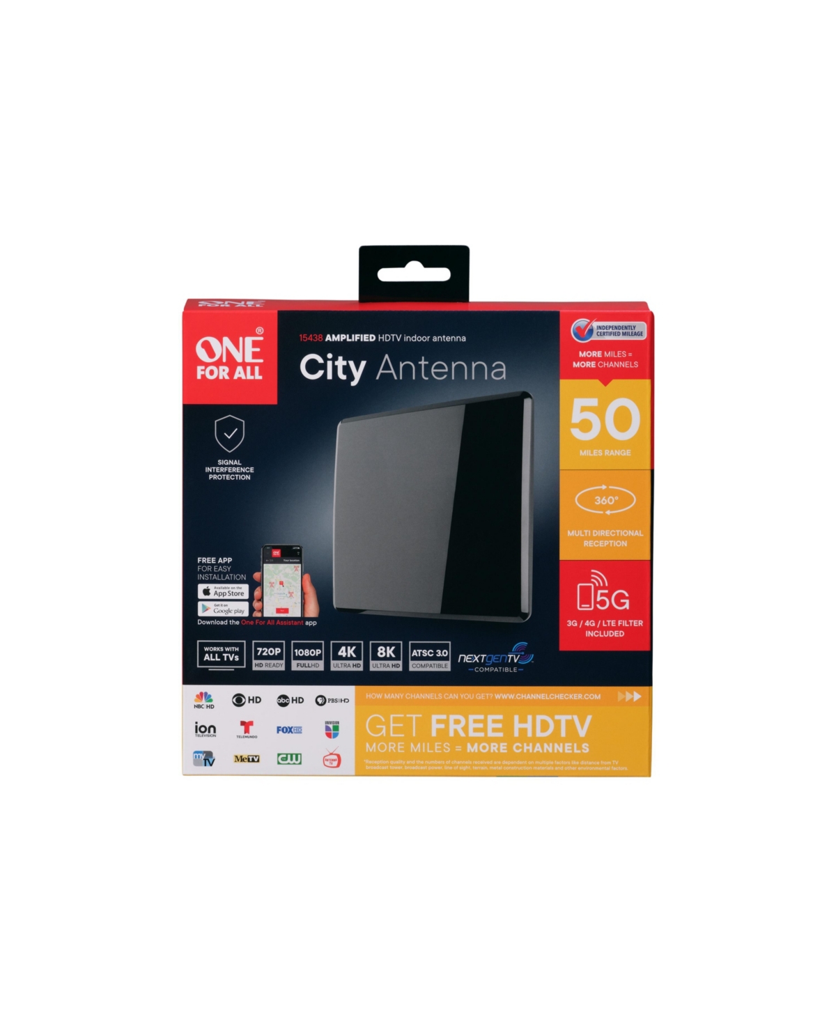 Click here for One For All 50-Mile Indoor Hdtv Antenna prices