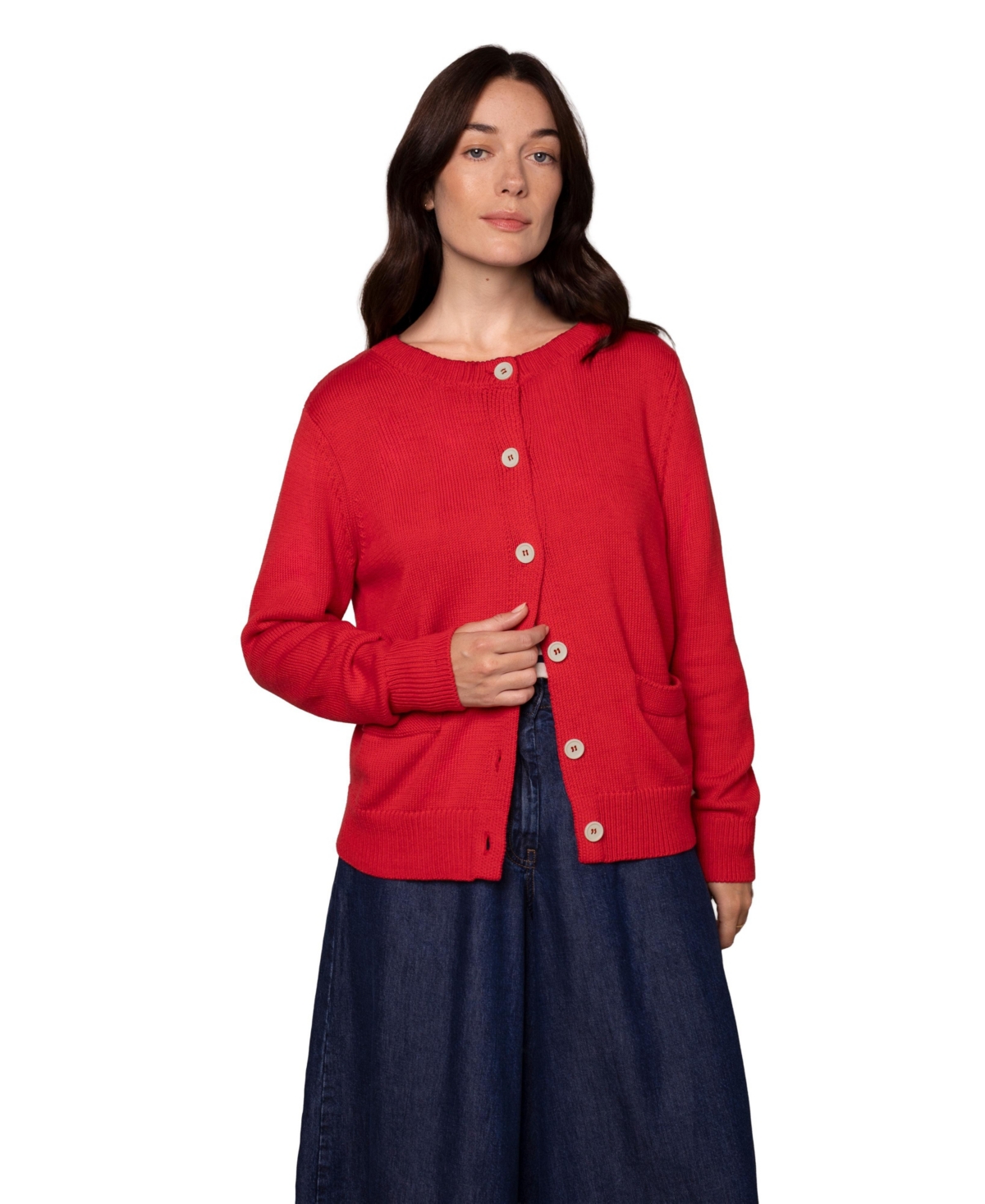 Click here for Celtic & Co. Womens Long Sleeve Cotton Crew Neck C... prices