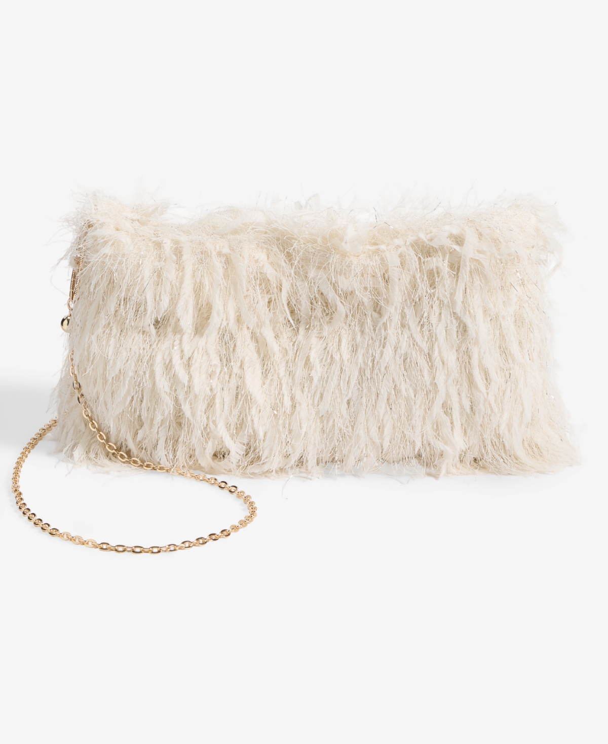 Click here for On 34th X Molly Rogers Feather Fringe Clutch  Macy... prices