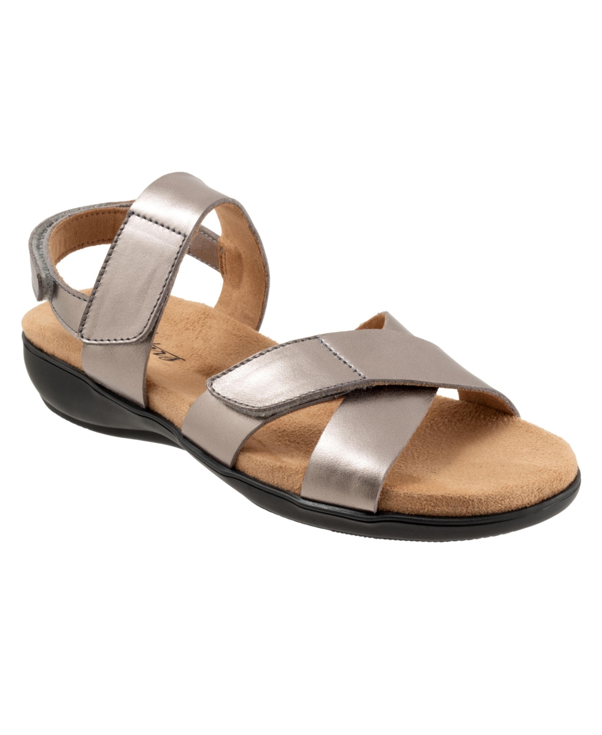 Click here for Trotters River Metallic Sandal - Pewter prices