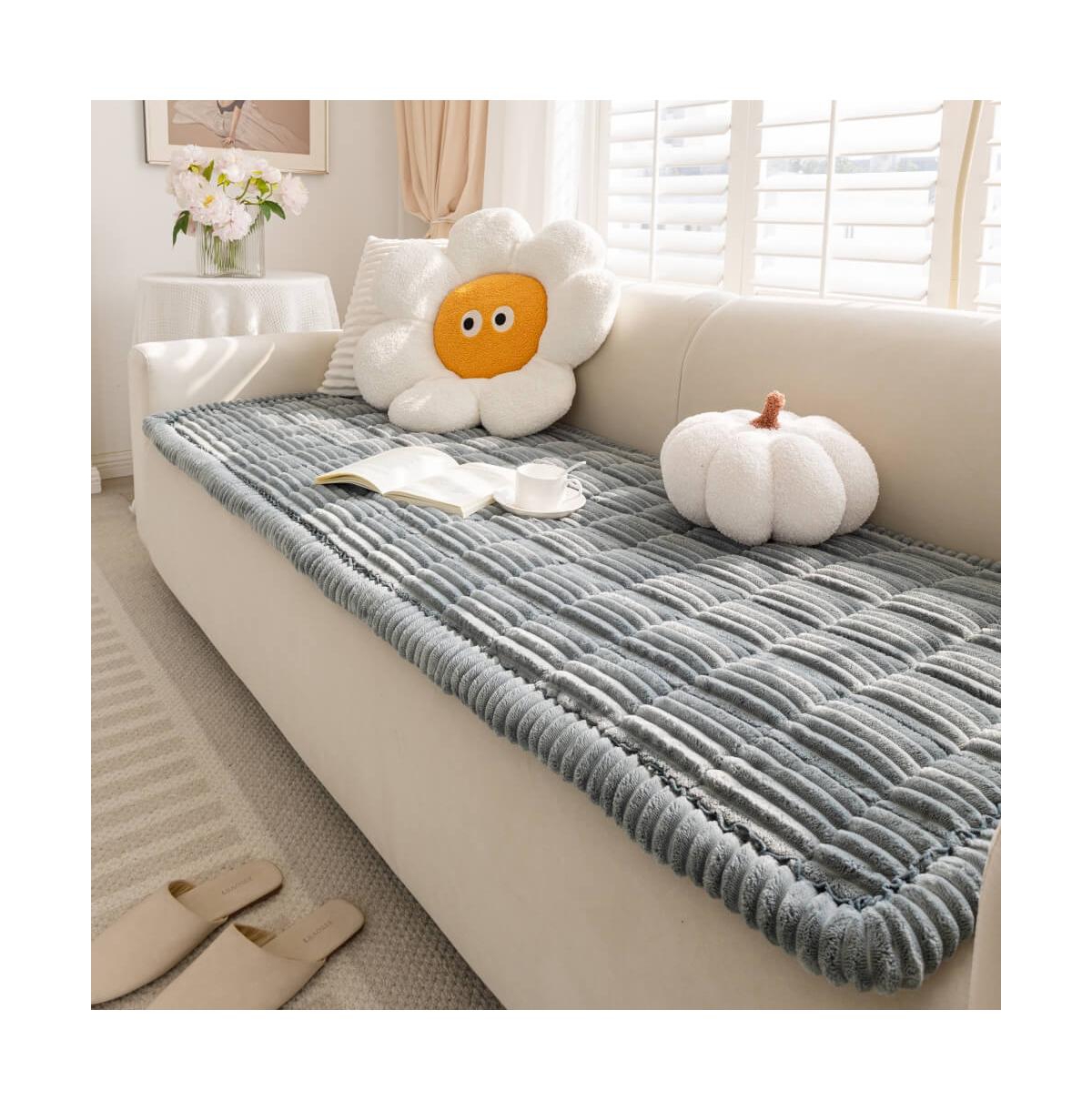 Click here for Funny Fuzzy Soft Flannel Breathable Sofa Seat Pad... prices