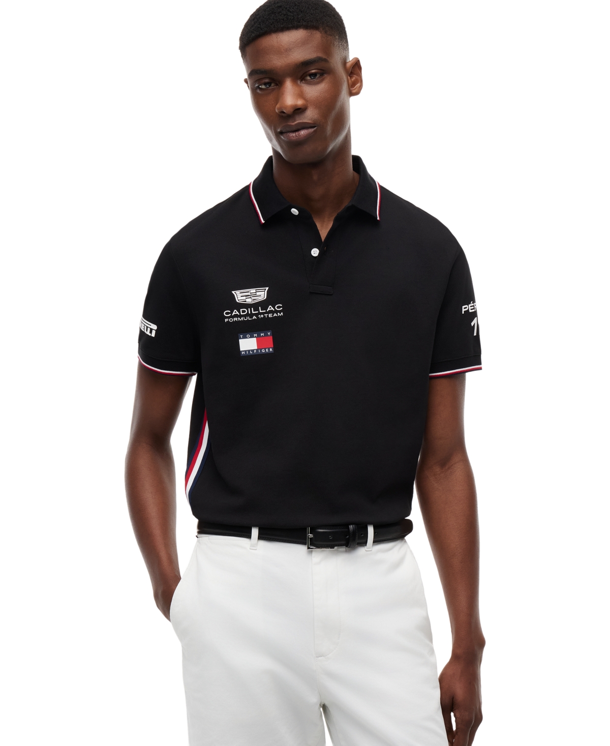 Click here for Tommy Hilfiger Mens Regular-Fit Polo Shirt - Black prices