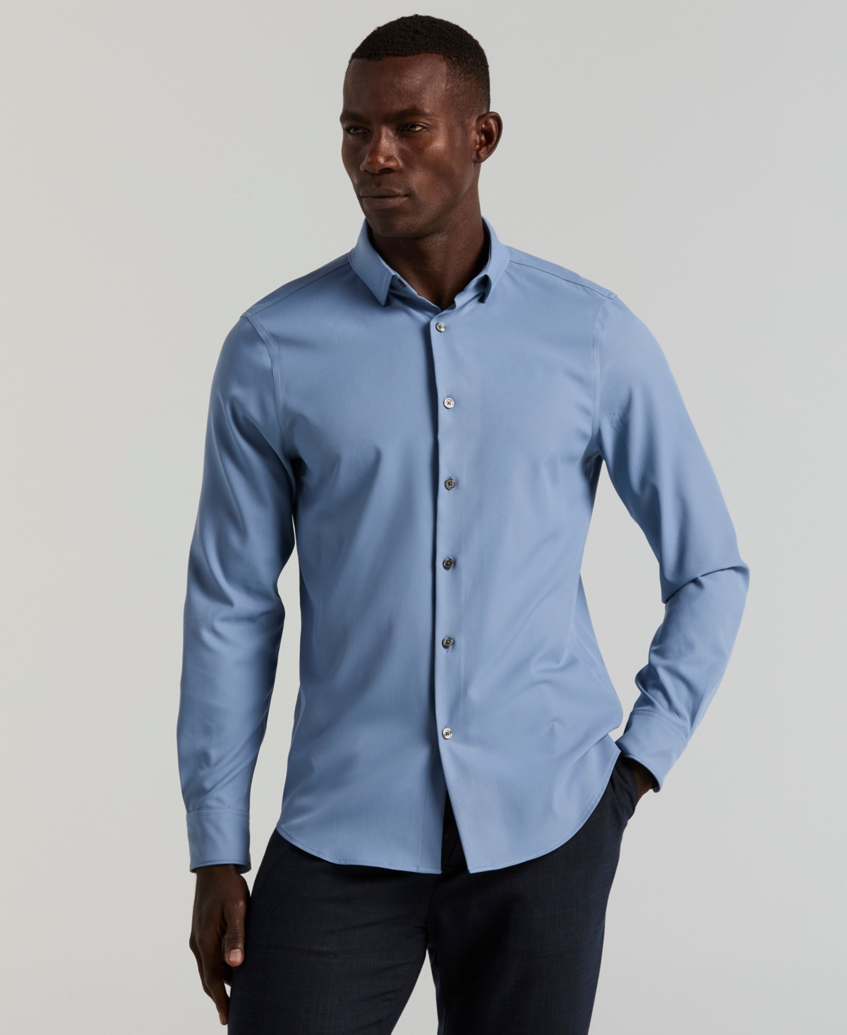 Click here for Perry Ellis Mens Slim-Fit Stretch Solid Button-Dow... prices