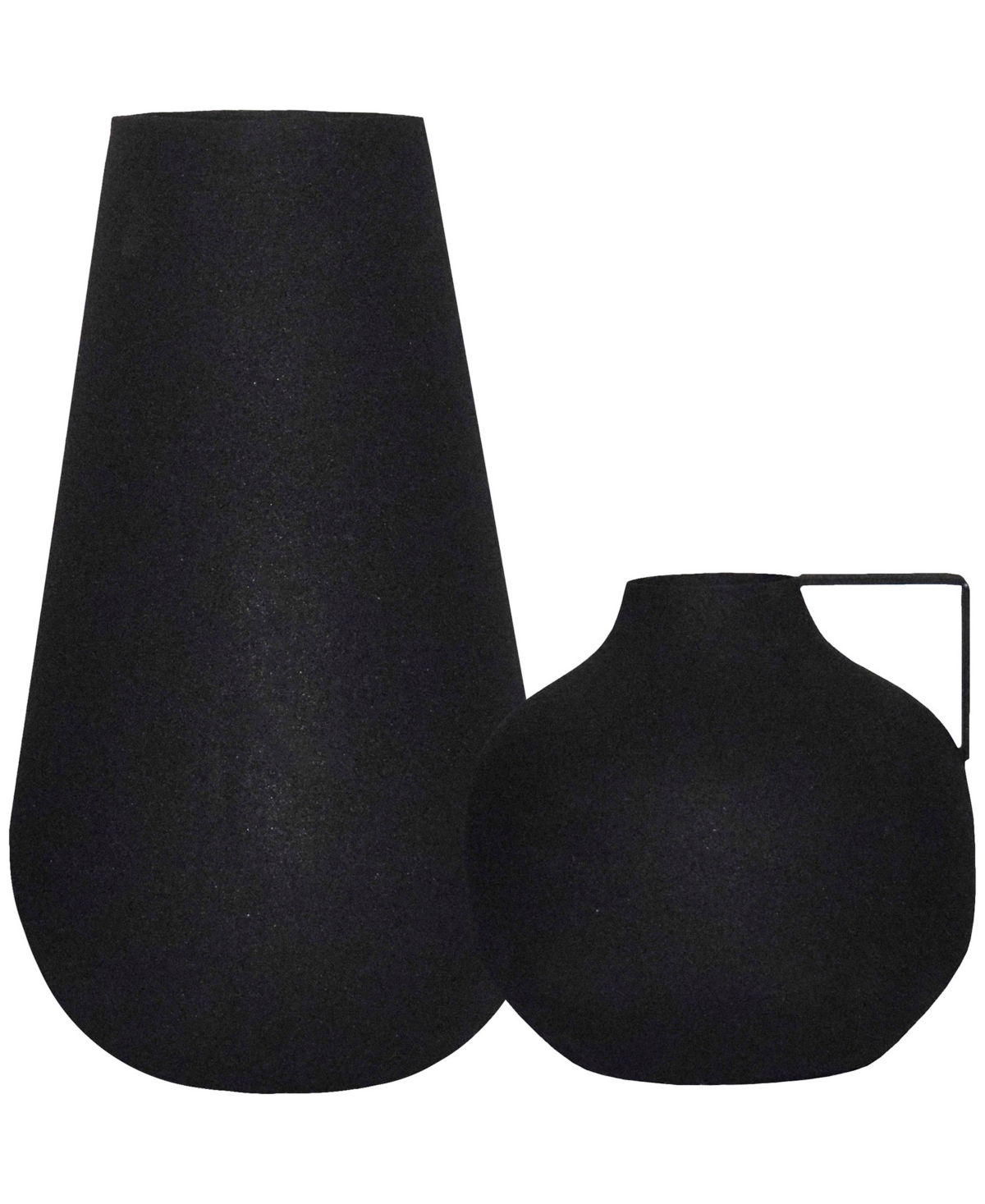 Click here for Ren Wil Roove Vases  Set of 2 - Matte Black prices