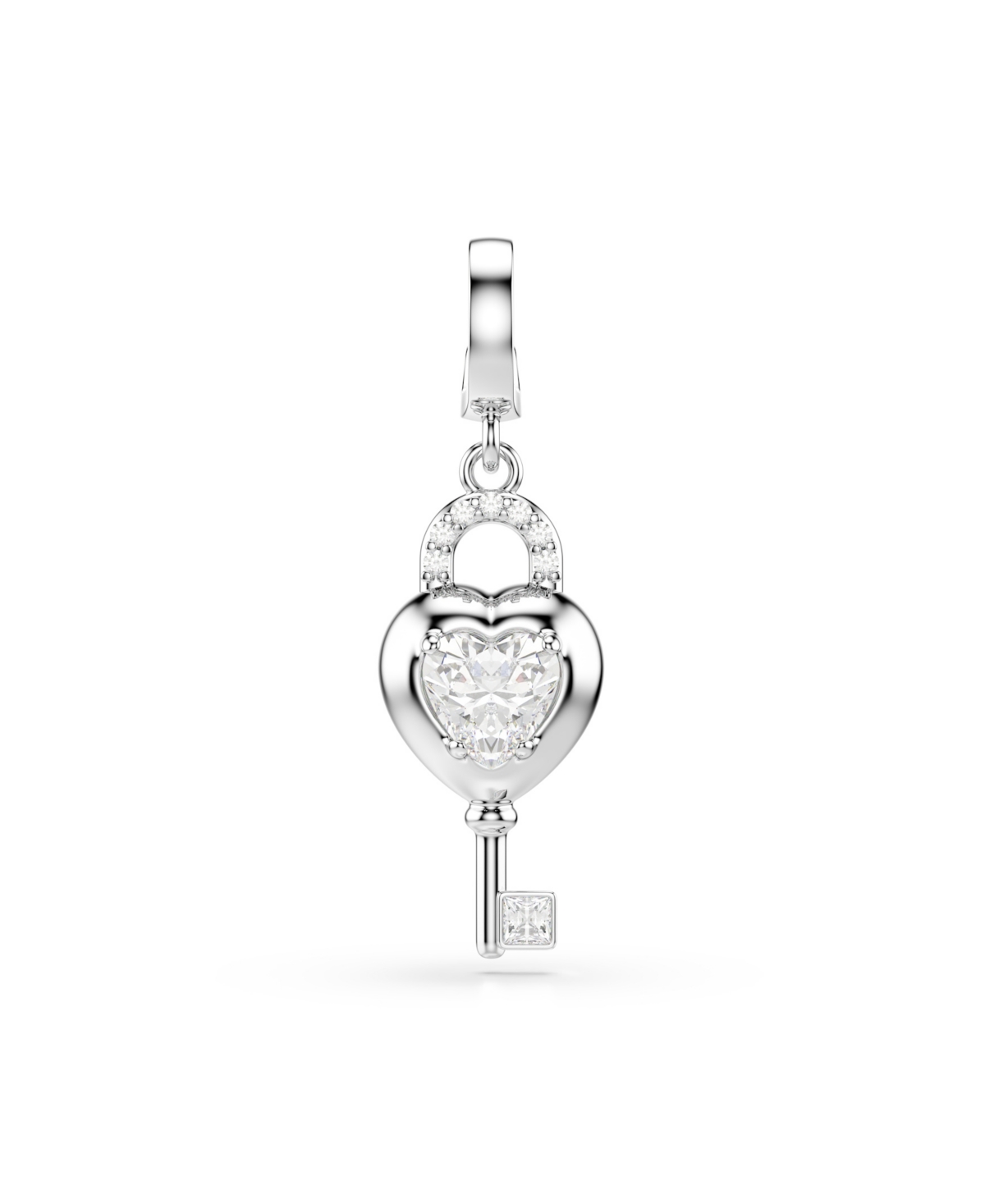 Click here for Swarovski Mixed Metal Heart Key Idyllia Charms - S... prices