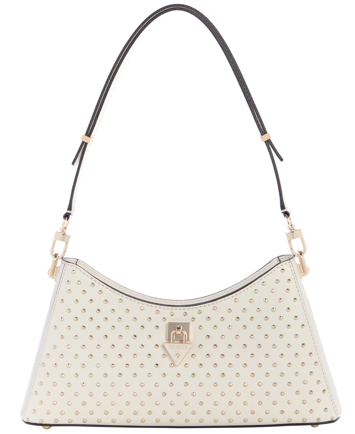 Click here for Guess Patsie Small Top Zip Shoulder Bag - White prices
