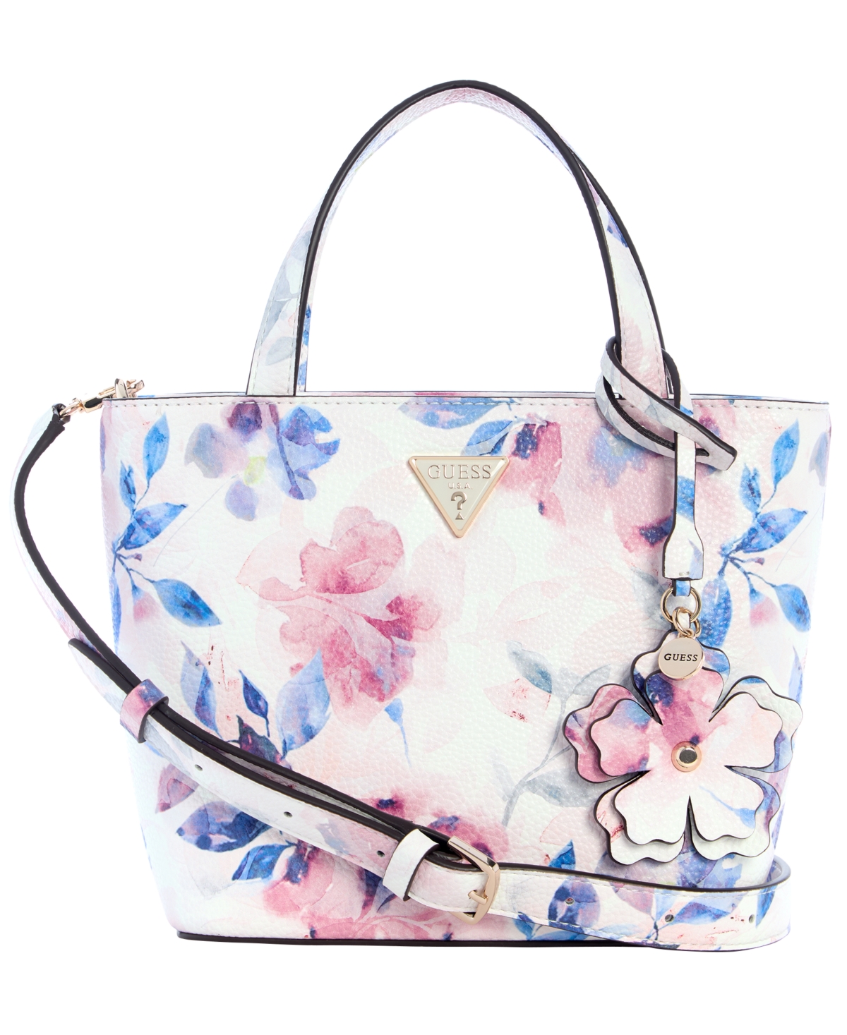 Click here for Guess Lucci Small Top Zip Tote Bag - Open Miscella... prices
