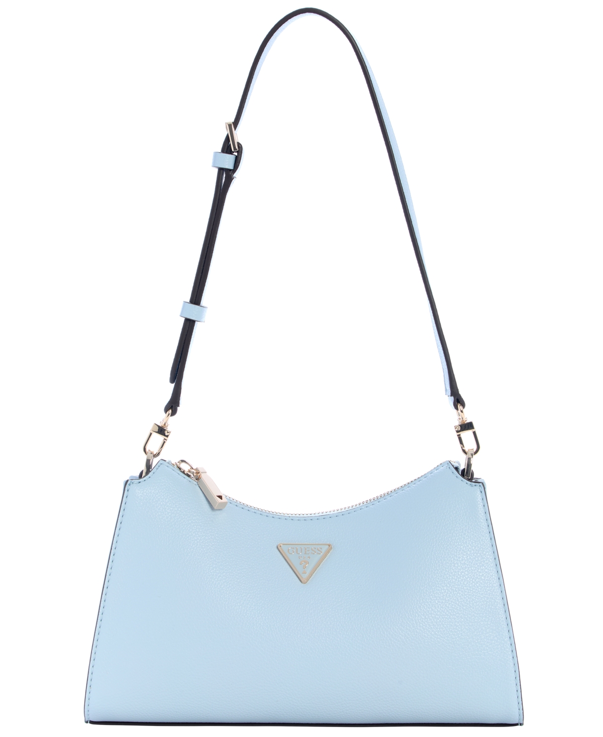Click here for Guess Lucci Top Zip Small Shoulder Bag - Blue prices