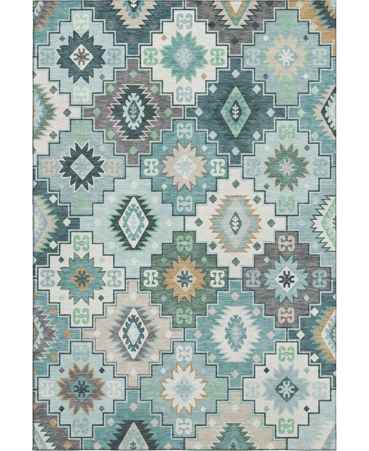 Click here for Addison Mayfield AMF2123 8x10 Area Rug - Teal prices