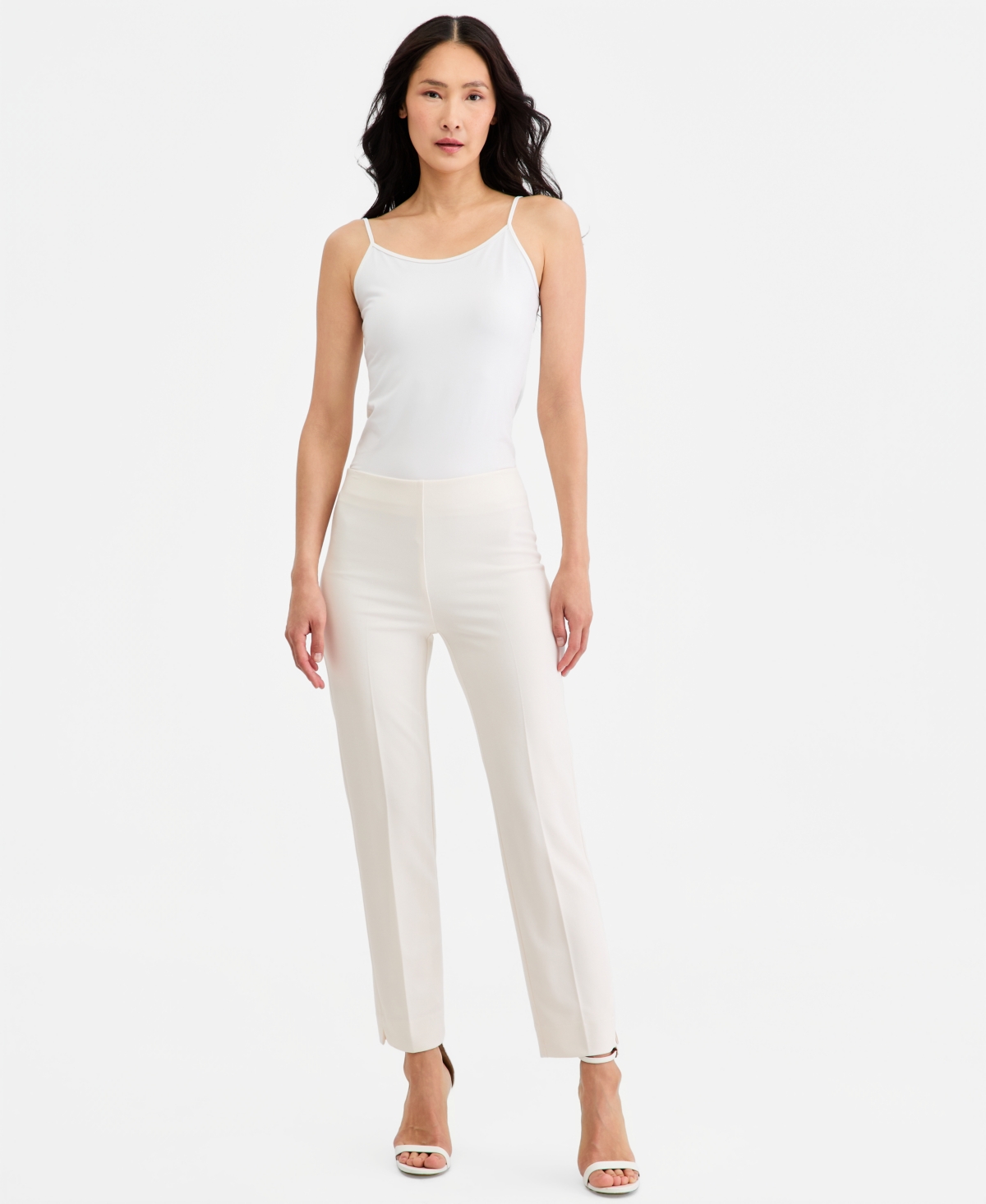 Click here for Anne Klein Womens Pull On Straight-Leg Ankle Pants... prices