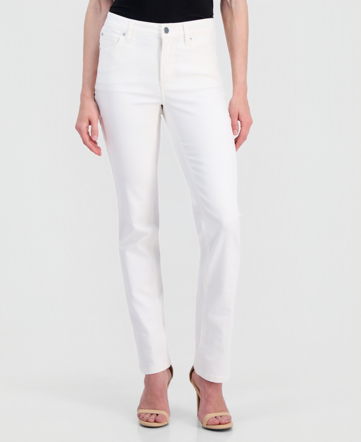 Click here for Anne Klein Womens Leo Bootcut Jeans - White Dove prices