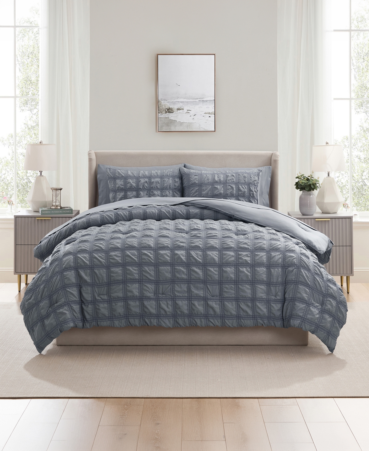 Click here for Nestl Luxury Soft Seersucker Design 7-Pc. Comforte... prices