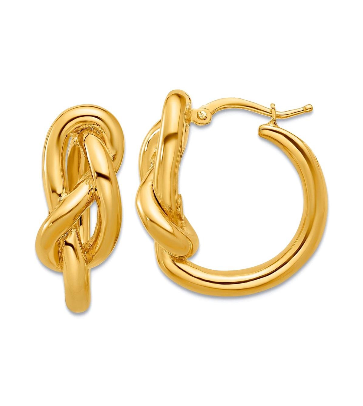 Click here for Curata Jewelry Solid 18k Gold Italian 23x9.5mm Inf... prices