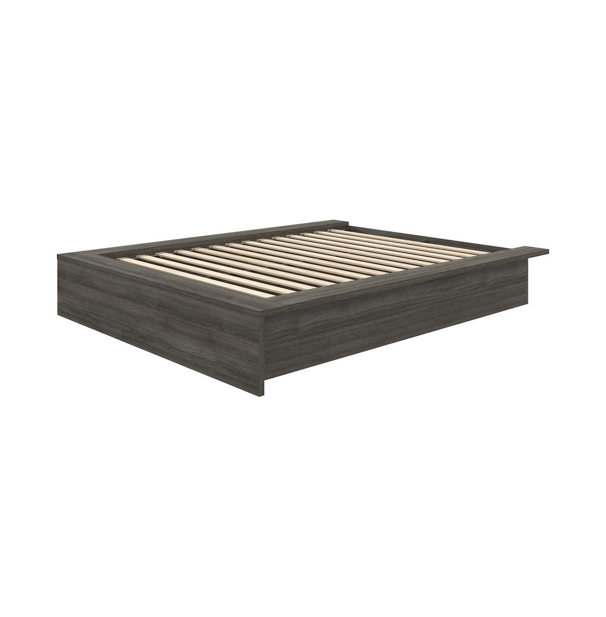 Click here for Nexera James Platform Bed - Grey oak prices