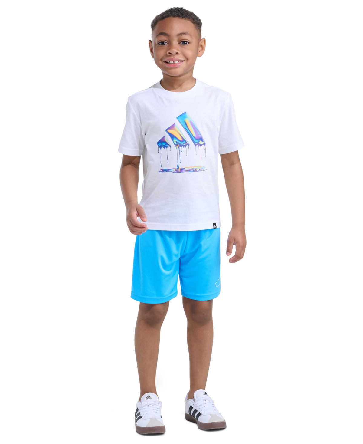 Click here for adidas Boys 2T-7 Essential Graphic T-Shirt and Sho... prices