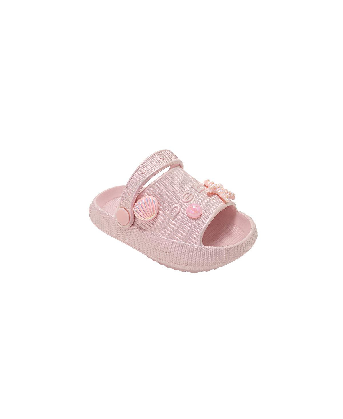 Click here for Bebe Little Girls Platform Eva Slide with Iridesce... prices