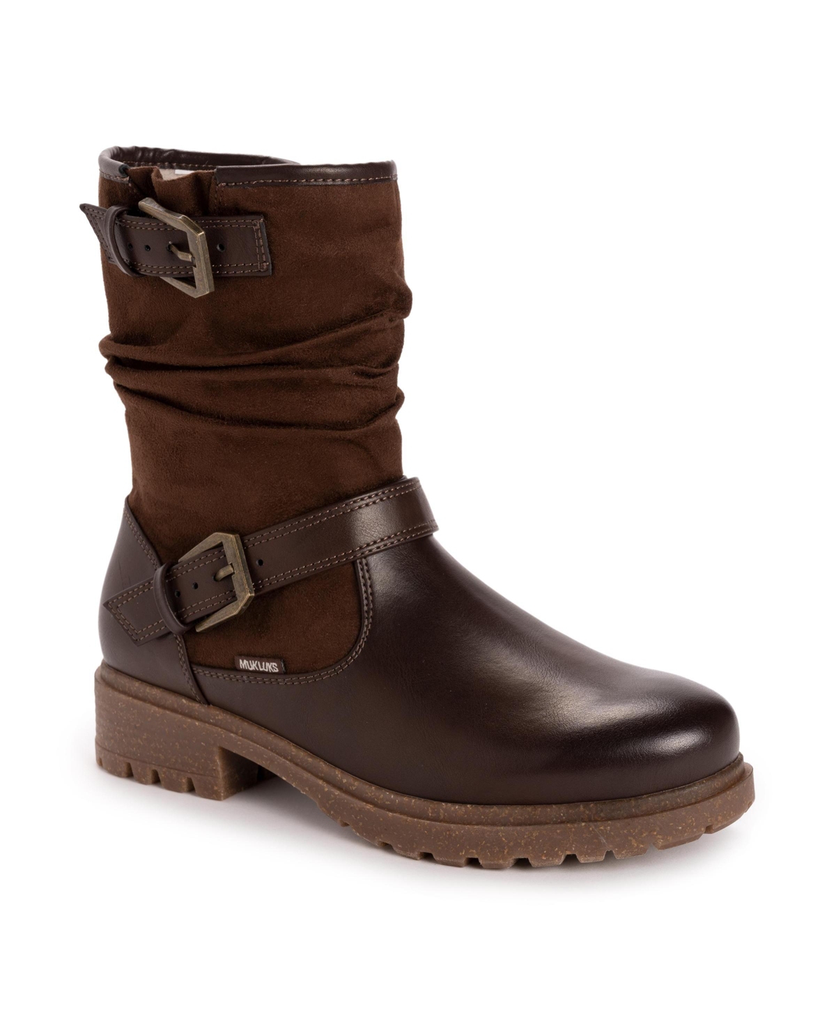 Click here for Muk Luks Womens Scarlett Sabrina Boots Wide - Brow... prices