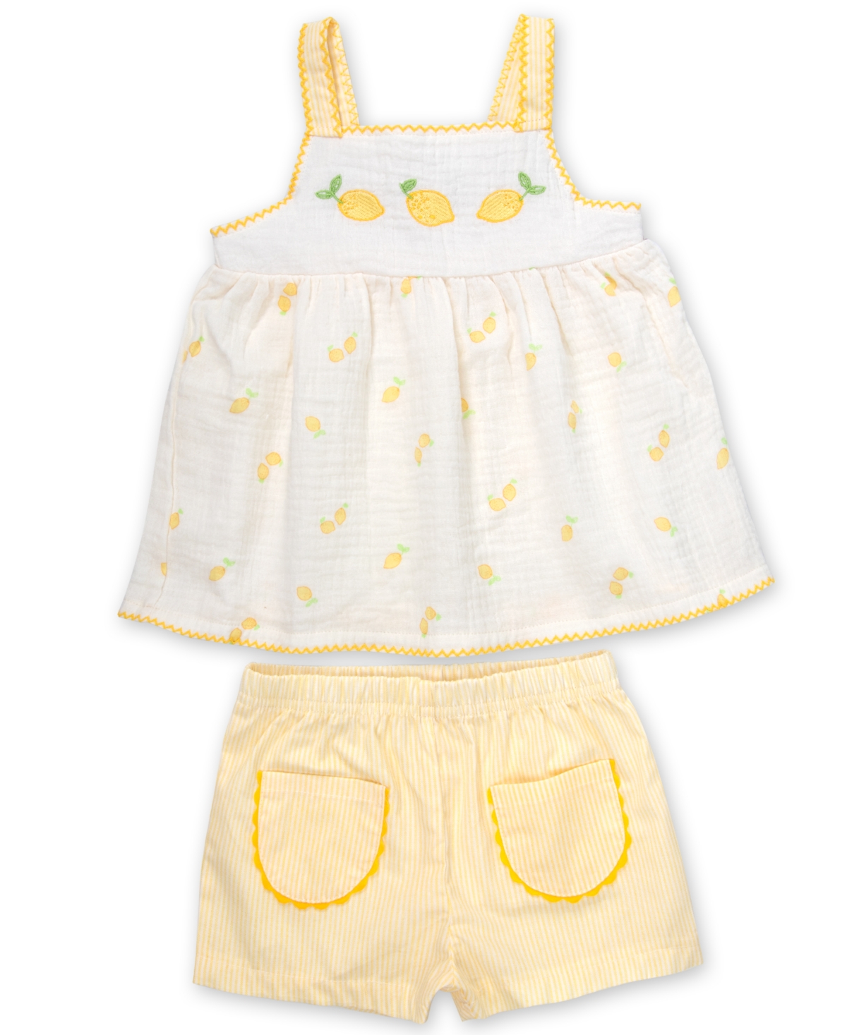 Click here for Baby Essentials Baby Girls Lemon-Inspired Square N... prices
